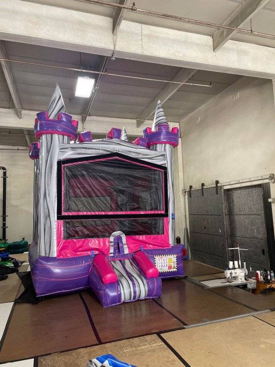 Pink & Purple Castle - Bounce on Rentals